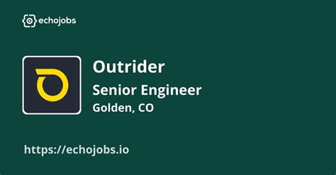 Outrider Is Hiring Senior Engineer Platform Integration Software Golden Co Assembly Bash