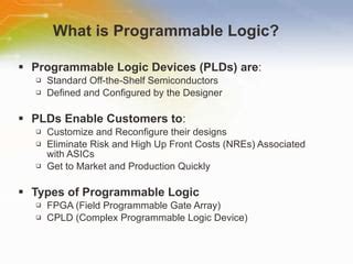 Cyclone II FPGA Overview PPT