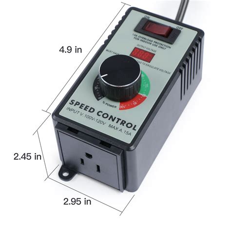 Ac 120v 15a Speed Controller Variable Adjuster For Router Duct Exhaust Landz Technology