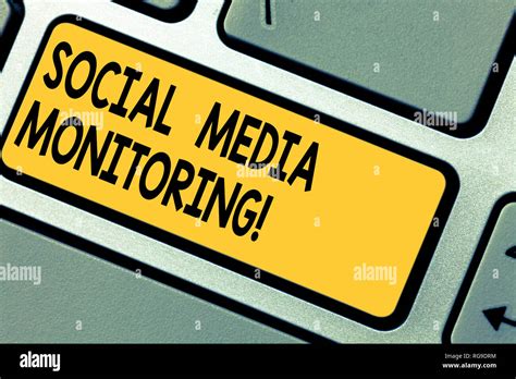 Handwriting Text Social Media Monitoring Concept Meaning Way Of