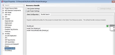 Oracle ADF World ADF Resource Bundles