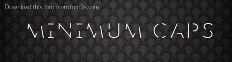 Minimum CAPS Font Details Font S Com