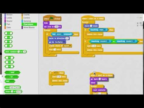 Scratch 2 0 Basic Space Invaders Game YouTube