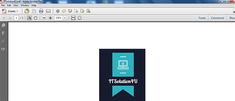 IT Support Solution How To Disable Print Option In PDF File ITSolution4U