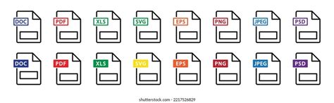 File Format Icon Document Format File Stock Vector Royalty Free 2230619477 Shutterstock