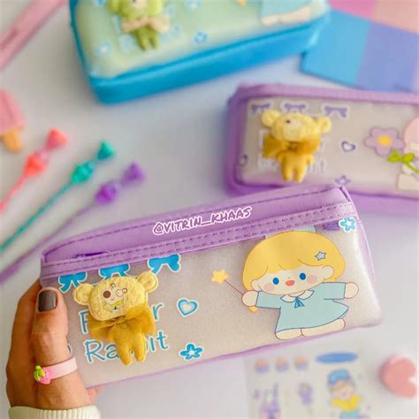 جامدادی دو زیپه طرح دختر ویترین خاص