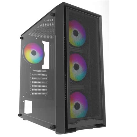 Wholesale PC Case Computer Parts Gaming PC Computer Case With Metal Mesh Computer Case And