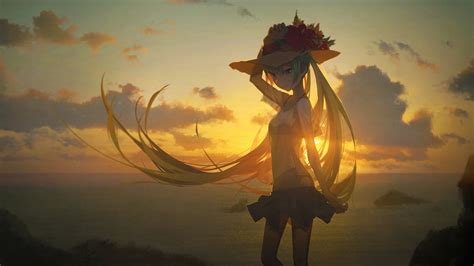 Bra Green Eyes Green Hair Hatsune Miku Kieed Long Hair See Through