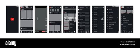 Youtube Mobile Interface You Tube Screen Social Media Video Hosting