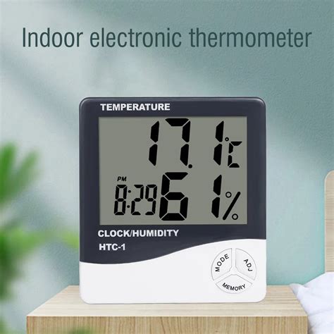 Accurate Digital Indoor Thermometer Hygrometer Htc 1 Aaa Battery