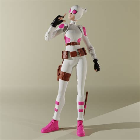 Archivo Stl Gwenpool Skin Fortnite Figure 🗿 ・diseño Imprimible En 3d