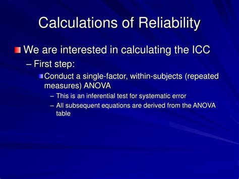 PPT Calculations Of Reliability PowerPoint Presentation Free Download ID 1713882