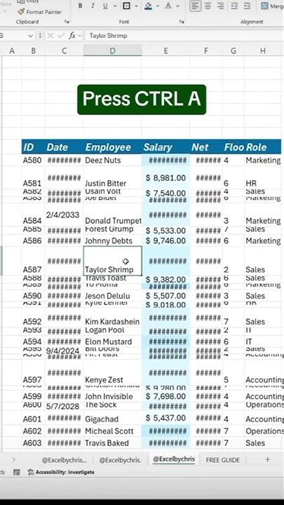 Stop Doing This In Excel 👎exceltricktolearn Exceltrickshots