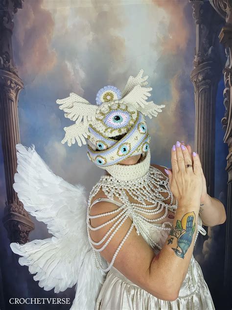 Biblically Accurate Angel Headpiece Crochet Pattern Pdf Digital