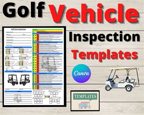 Golf Cart Inspection Report Checklist Golf Cart Rental Check In Daily