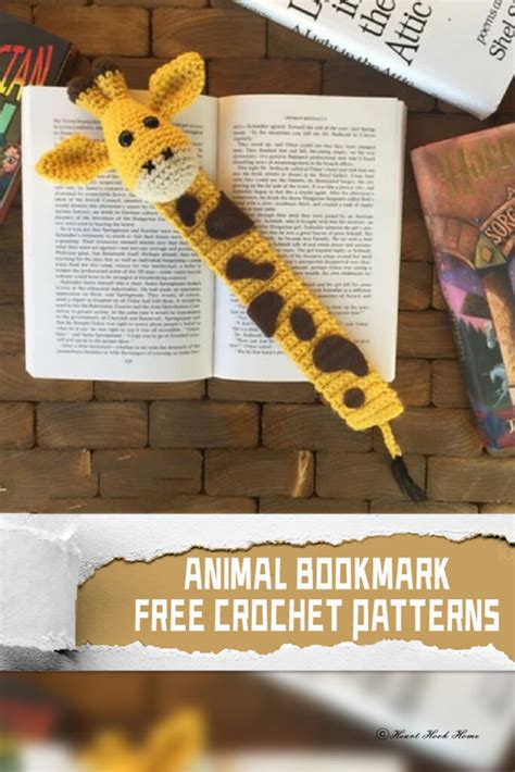 6 Animal Bookmark Free Crochet Patterns