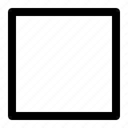 Blank Box Check Checkbox Square Unchecked Unselected Icon Download On Iconfinder
