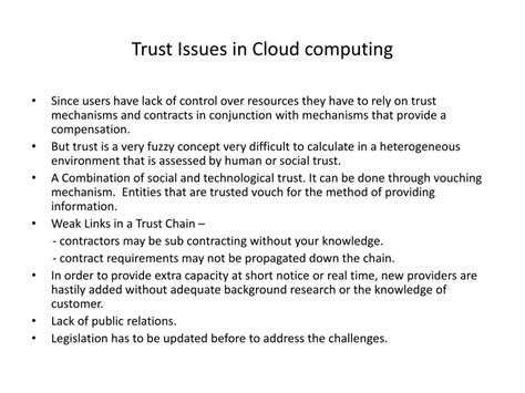 Ppt Privacy Security And Trust Issues Arising From Cloud Computing Powerpoint Presentation