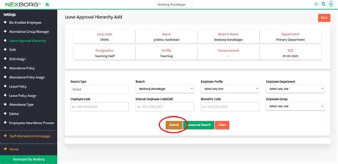 To Add Employee Leave Approval Hierarchy