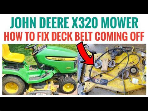 John Deere 42 Inch Edge Mower Deck Belt Diagram And Repair Guide John