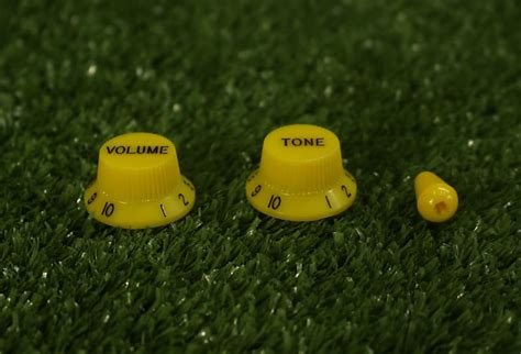 Ibanez Knobs Colored Replacement With Switch Tip Yellow Reverb