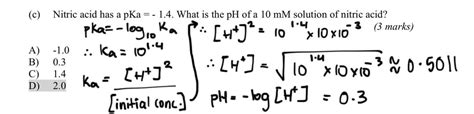 Ph Calculation Question Idk Where I Went Wrong Working Attached The Answer Should Be 2 0 R