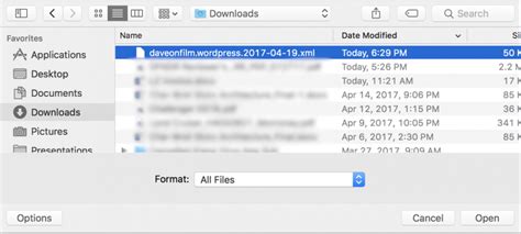 Export WordPress Posts Import Them Into New Blog