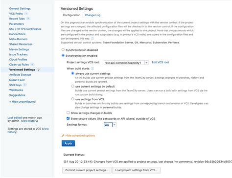 Project Versioned Settings Log Constant Comment No Comments · Issue