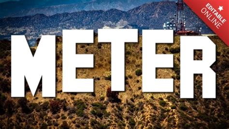 Meter Text Effect Generator