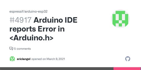 Arduino Ide Reports Error In · Issue 4917 · Espressifarduino Esp32