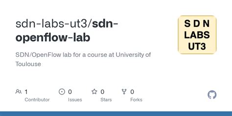 Github Sdn Labs Ut3 Sdn Openflow Lab Sdn Openflow Lab For A Course At University Of Toulouse
