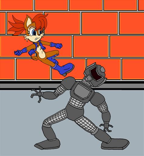 Sally Takes Out A Robot — Weasyl