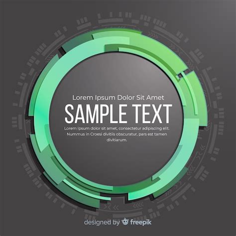 Premium Vector Circle Abstract Background