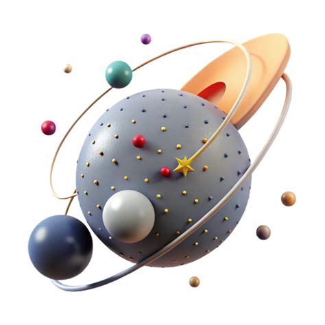 Beautiful Traditional Comet Orbit Diagram Isolated With Elliptical Path Professional 60766396 Png