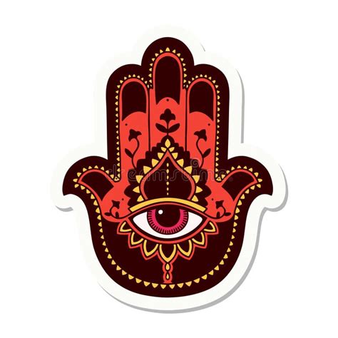 Sticker Of A Hamza Tattoo Symbol Stock Vector Illustration Of Sticker