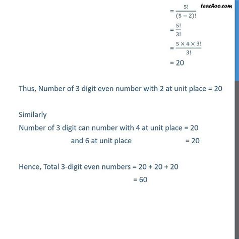 Ex 6 3 3 How Many 3 Digit Even Numbers Can Be Made Ex 6 3