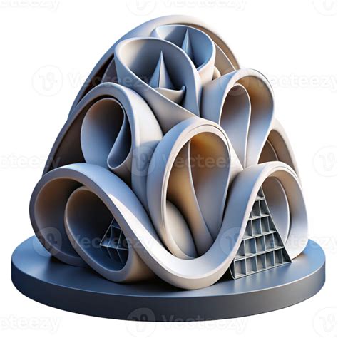impressive traditional parametric architecture complex curves and