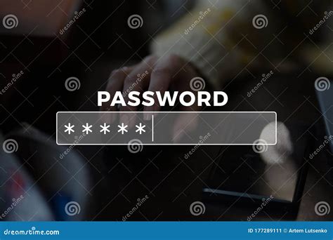 Password Box In Internet Browser Stock Image Image Of Login
