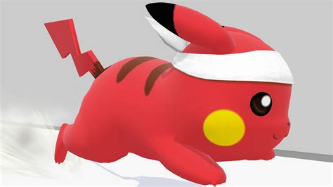 Red Pikachu Mod For Super Smash Bros Wii U Ssb4u Mods