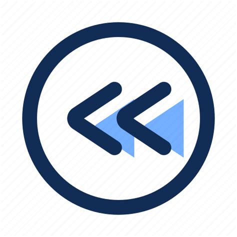 Back Forward Double Arrow Rewind Left Icon Download On Iconfinder