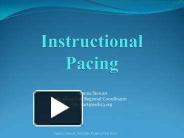 Instructional Pacing Presentation Free To View