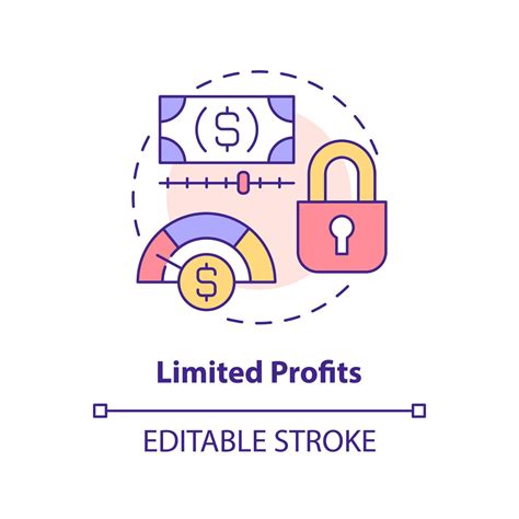 Limited Profits Concept Icon Cooperative Society Disadvantage Abstract
