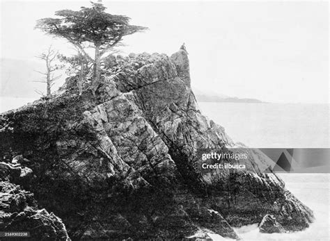 Antique Photograph Man On Cliff High Res Vector Graphic Getty Images