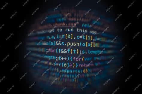 Premium Photo Software Developer Code Abstract Computer Script Code Software Developer Code