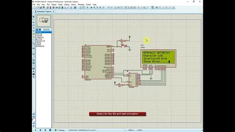 Atmega32 Spi Interfaces To Sn74hc164 And Lcd Youtube