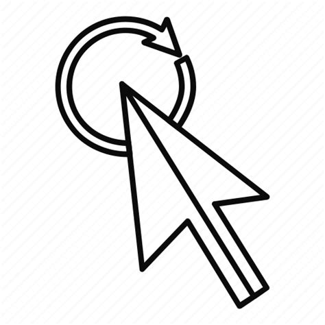 Click Cursor Line Mouse Move Outline Pointer Icon Download On Iconfinder