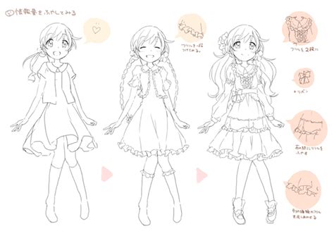 さまざまなフリルを描く お絵かき アニメの描き方 描き方