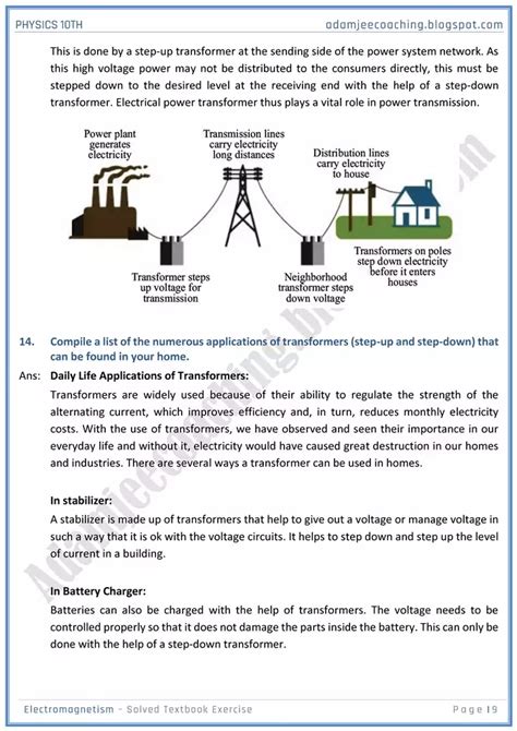 Adamjee Coaching Electromagnetism Solved Textbook Exercise Physics 10th