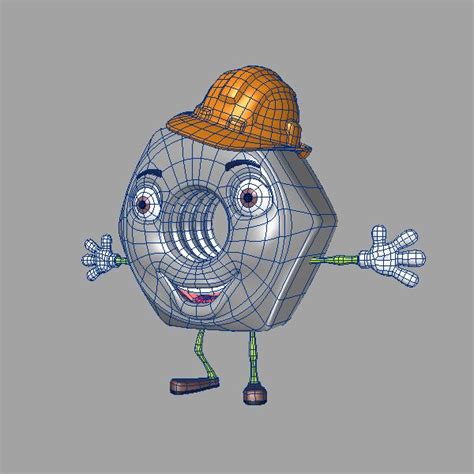 Tuerca De Dibujos Animados Modelo 3d 39 Max Obj Lwo Free3d