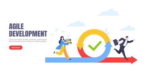 Premium Vector Agile Development Methodology Business Concept Flat
